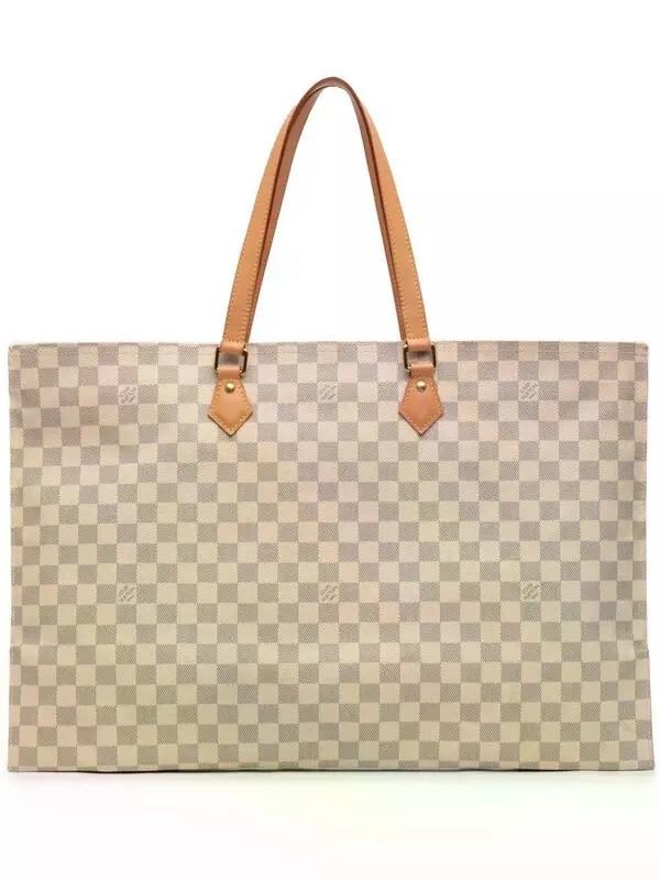 LOUIS VUITTON 2019 Damier Azur All In Mm Tote Bag - Brown