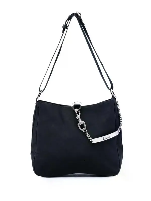 Dior 2003 Nylon Crystal Hardcore Shoulder Bag