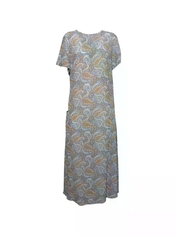 Max Mara Paisley Print Dress - Blue