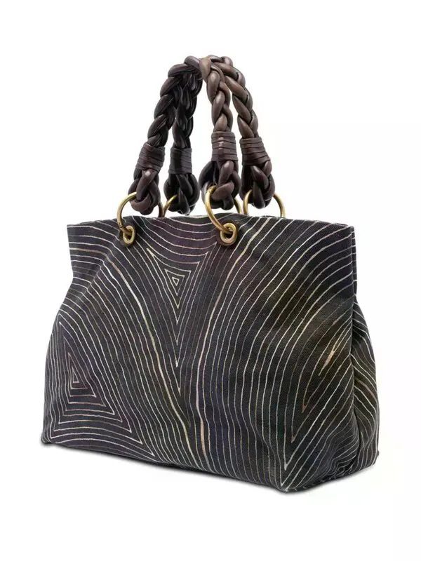 Bottega Veneta 2007 Printed Canvas Cabat Tote Bag