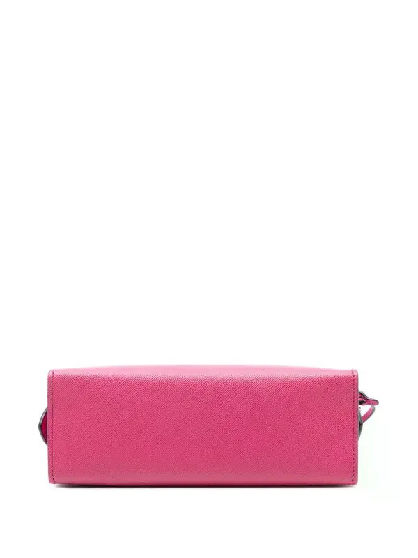 Prada Saffiano And City Calf Esplanade Crossbody Bag - Pink