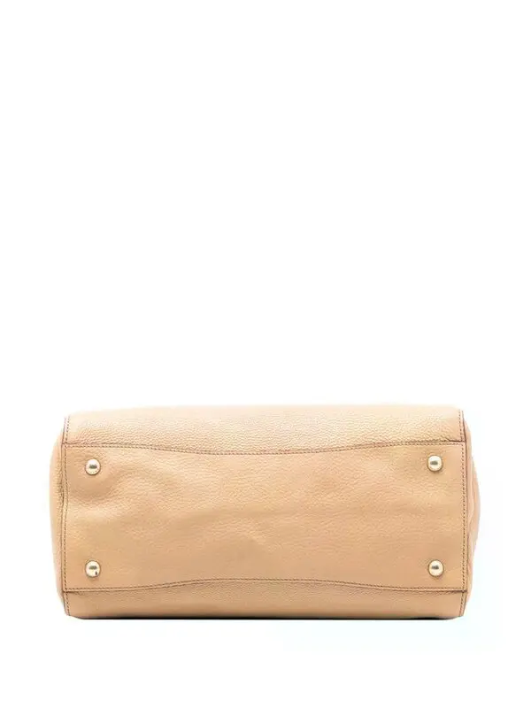 Prada Vitello Daino Cuir Frame Convertible Tote Satchel 2000-2025