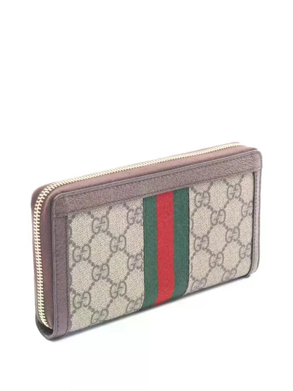 Gucci 2016-2026 Gg Supreme Ophidia Wallet Long Wallets - Brown