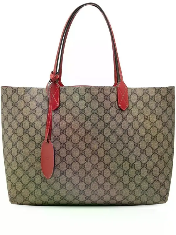 Gucci 2000-2015 Medium Gg Supreme Reversible Tote Bag - Brown