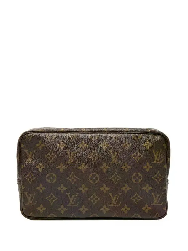 LOUIS VUITTON 20th Century Monogram Trousse Toilette 28 Clutch - Brown