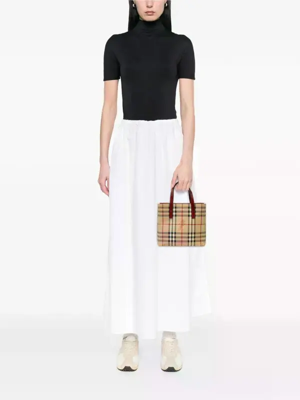 Burberry 2000-2017 Haymarket Check Coated Canvas Handbag
