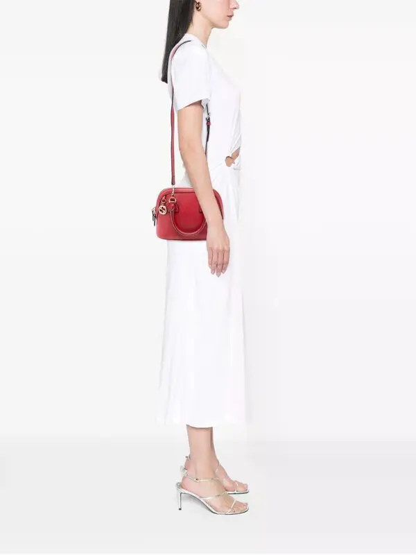 Gucci Mini Leather Gg Charm Dome Satchel