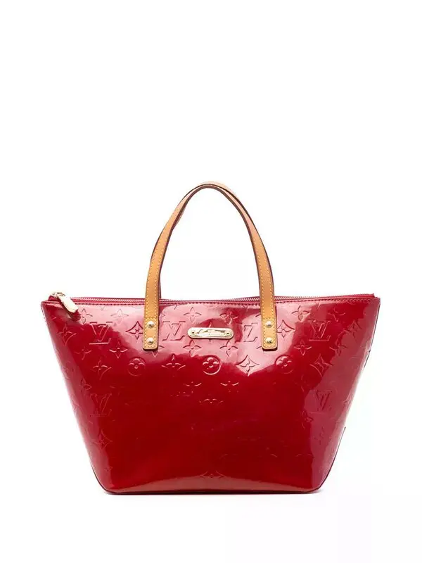 LOUIS VUITTON 2000-2010 Monogram Vernis Bellevue Pm Tote Bag - Red