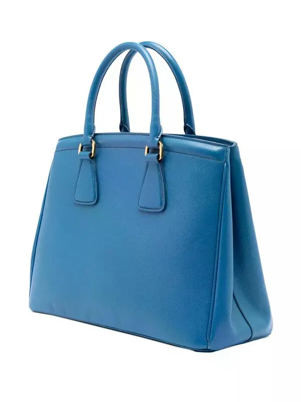 Prada Saffiano Lux Parabole Tote Bag - Blue