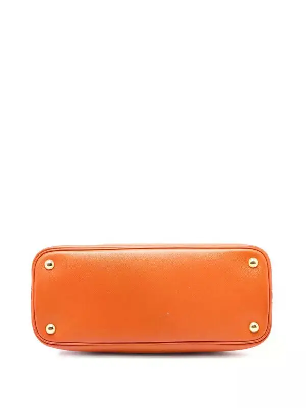 Prada Saffiano Lux Promenade Satchel - Orange