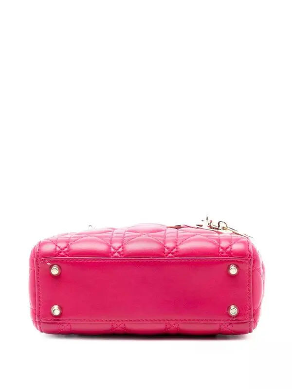 Dior 2015 Mini Cannage Lady Satchel - Pink