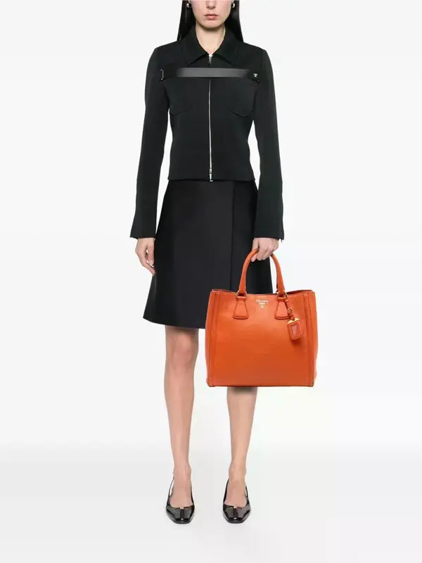 Prada Vitello Daino Open Convertible Tote Satchel 2000-2026