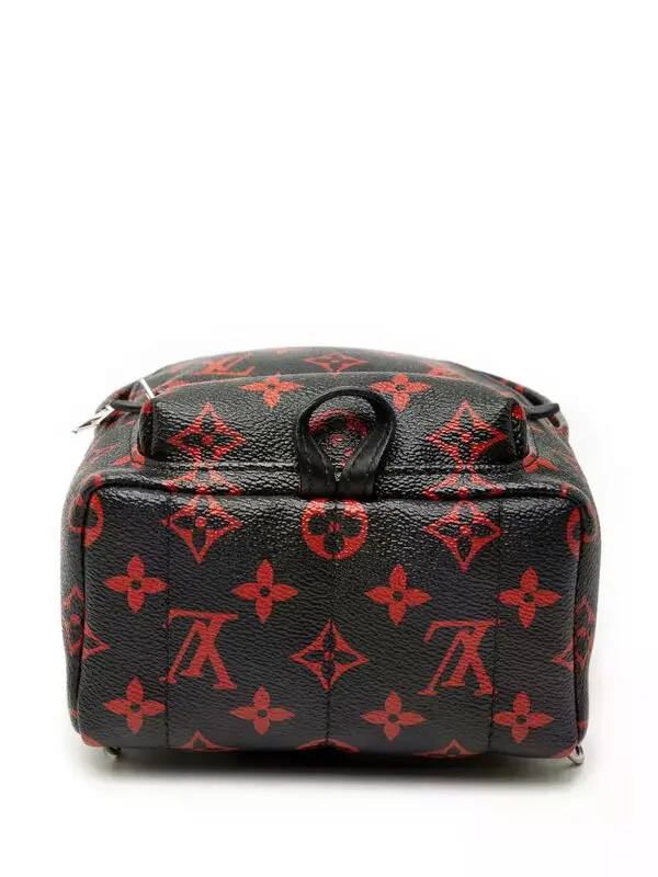LOUIS VUITTON 2016 Limited Edition Monogram Infrarouge Mini Palm Springs Backpack - Black