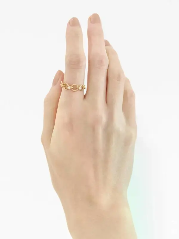 Shihara 18kt Yellow Diamond Link Ring