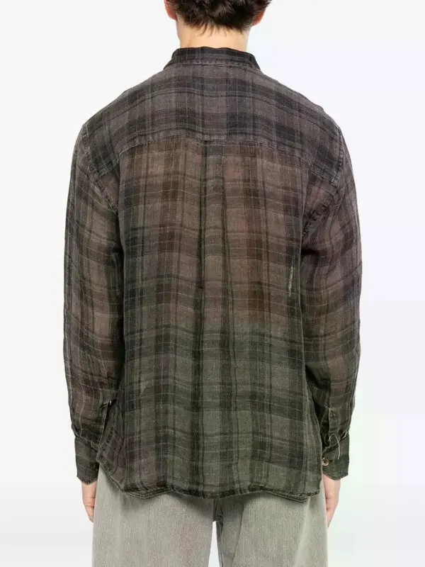 Our Legacy Above Checked Shirt - Brown