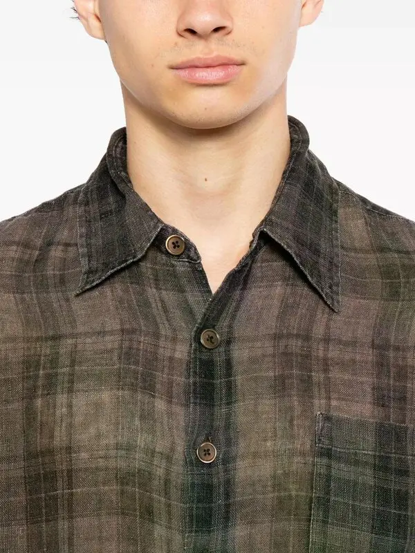 Our Legacy Above Checked Shirt - Brown