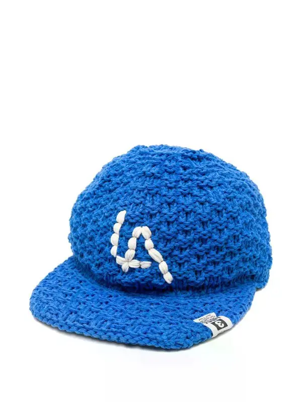 Mihara Yasuhiro Knitted Baseball Cap - Blue