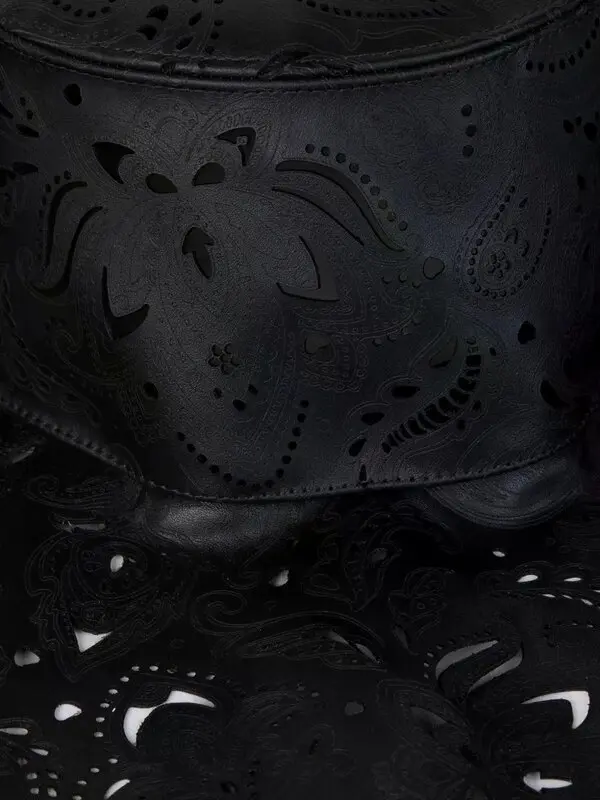 Etro Open-work Paisley Hat With Brooch