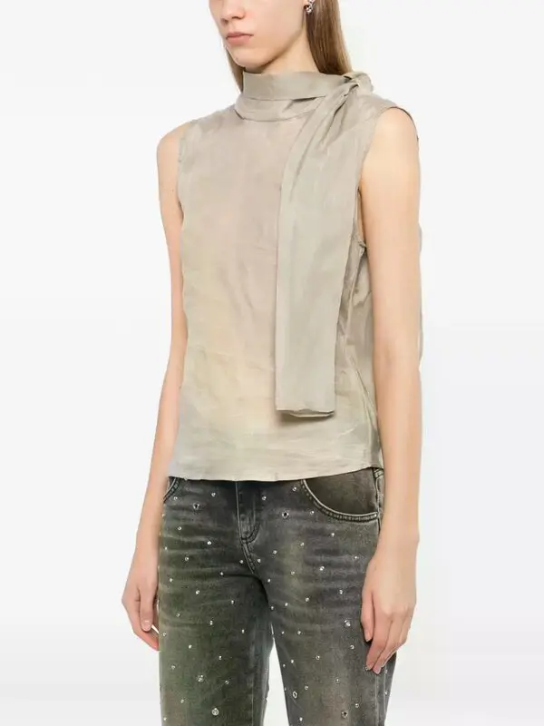 Our Legacy Sleeveless Cowl-neck Top