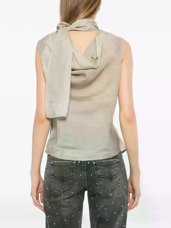 Our Legacy Sleeveless Cowl-neck Top