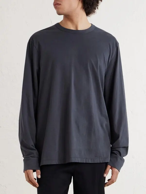 JAMES PERSE Luxe Organic Cotton-jersey T-shirt - Gray