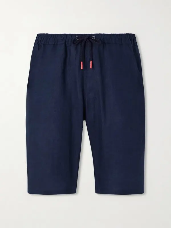 Kiton Linen Straight-leg Shorts