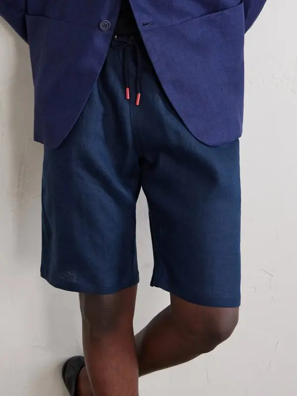Kiton Linen Straight-leg Shorts