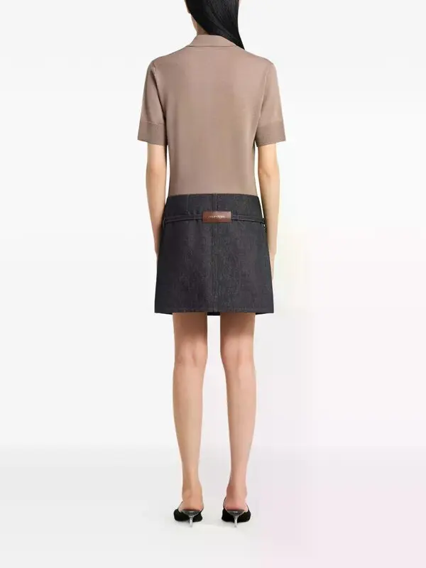 COURREGES Merino Wool Polo Top - Neutrals