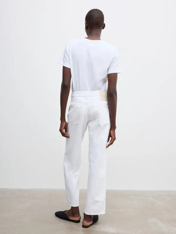 HOUSE OF DAGMAR Cropped Straight Leg Denim