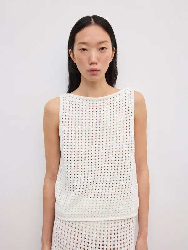 HOUSE OF DAGMAR Open Knit Top