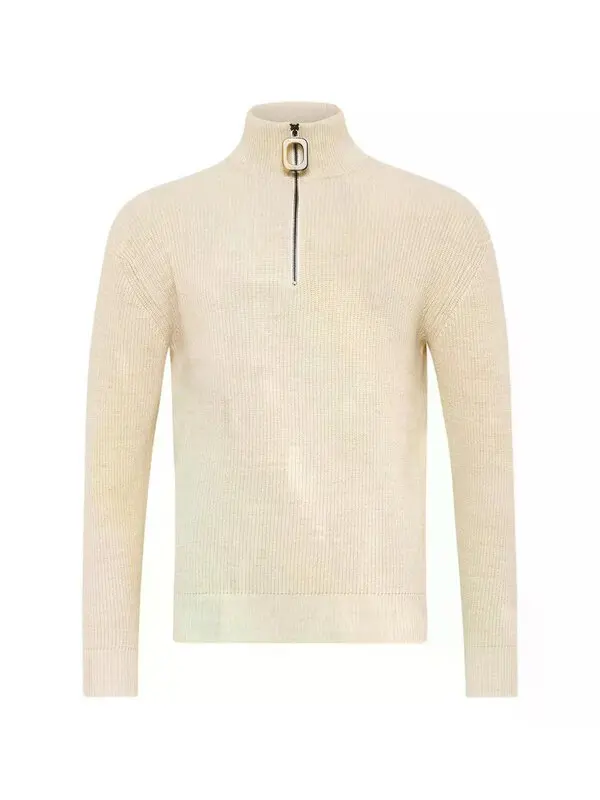 JW Anderson Ribbed Zip-up Sweater