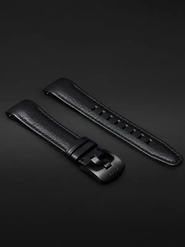 Aera 39mm Pvd And Leather Manual Watch