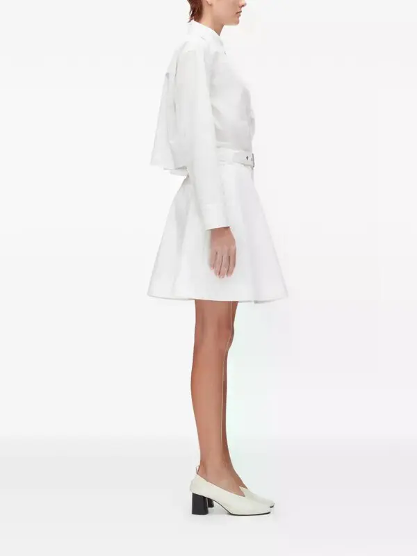 3.1 Phillip Lim Belted Shirt Mini Dress - White