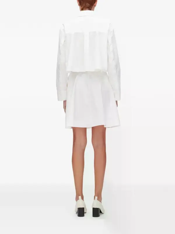 3.1 Phillip Lim Belted Shirt Mini Dress - White