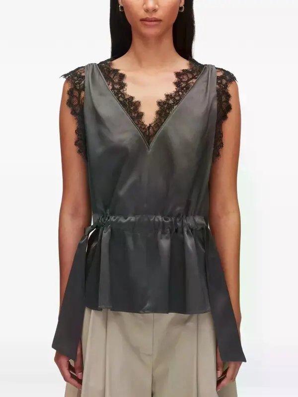 3.1 Phillip Lim Lace V-neck Top
