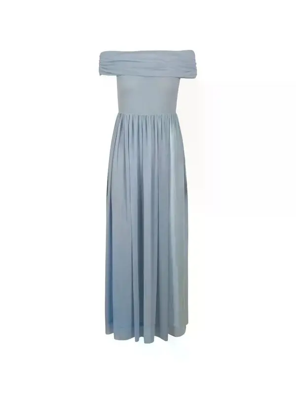 ROTATE BY BIRGER CHRISTENSEN Light Asymmetric Maxi Dress - Blue