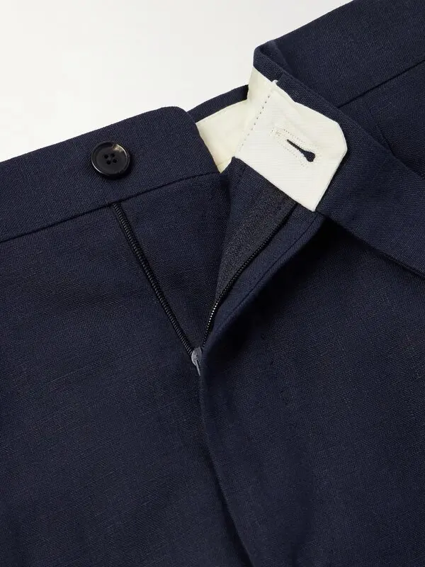 DE PETRILLO Straight-leg Linen Shorts