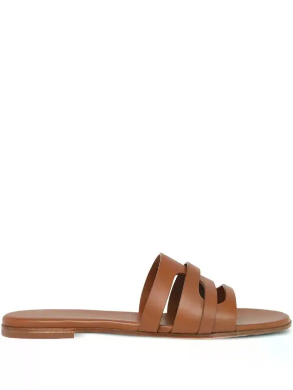 GIANVITO ROSSI Nora Strappy Sandals - Brown