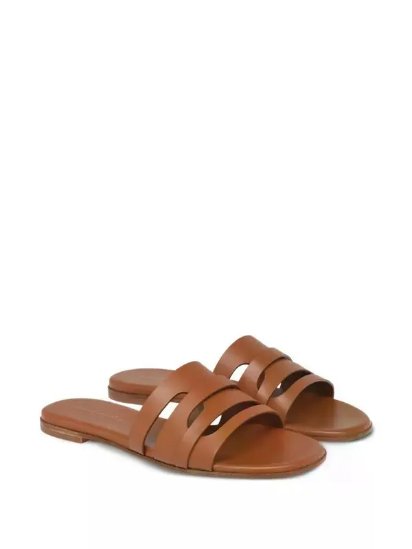 GIANVITO ROSSI Nora Strappy Sandals - Brown