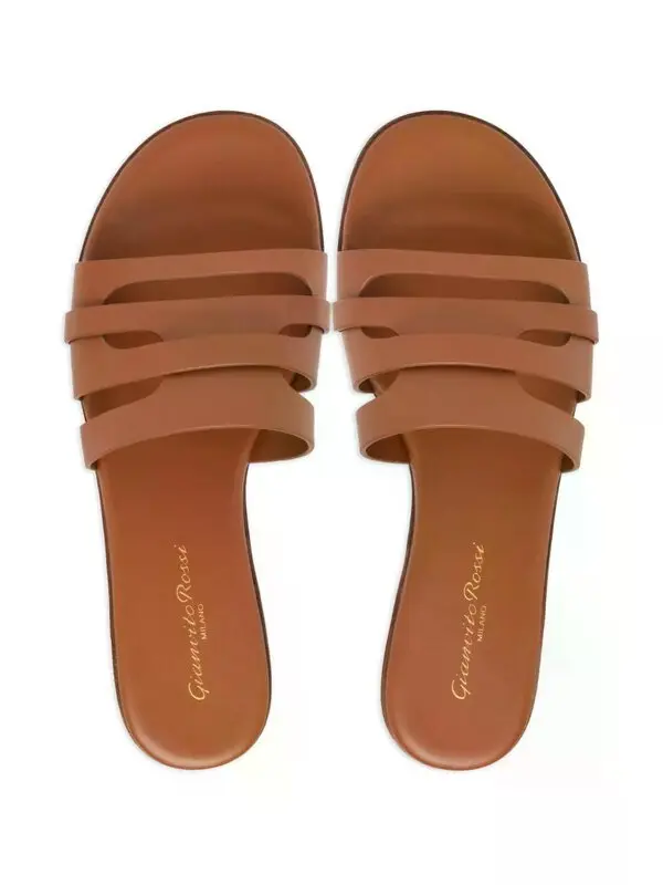 GIANVITO ROSSI Nora Strappy Sandals - Brown