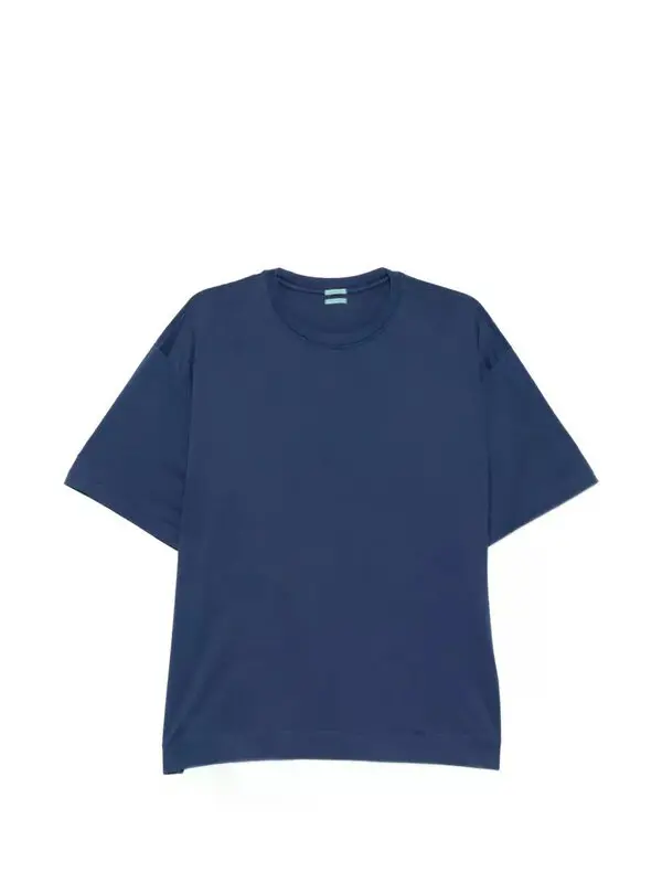 Massimo Alba Short-sleeve Cotton T-shirt - Blue