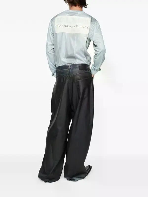 Acne Studios Logo Sports Jersey Top - Blue