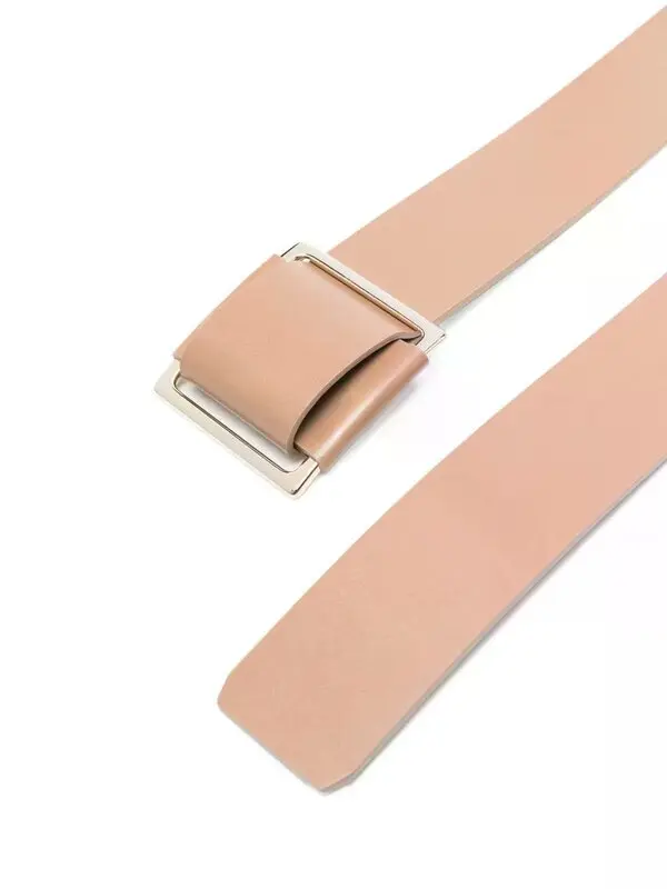 D.exterior Square-buckle Leather Belt