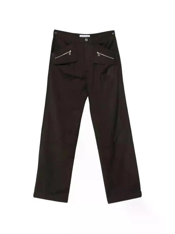 KIKO KOSTADINOV Komlo Zipped Wool Trousers - Brown