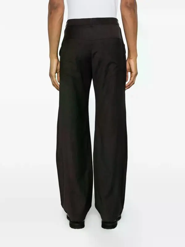 KIKO KOSTADINOV Komlo Zipped Wool Trousers - Brown