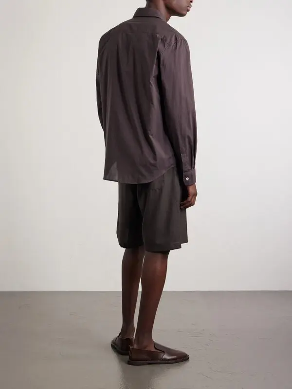 De Bonne Facture Naturalist Straight-leg Wool Shorts