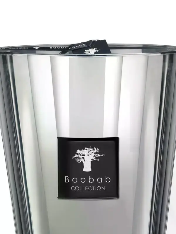 BAOBAB Large Platinum Logo-detail Candle