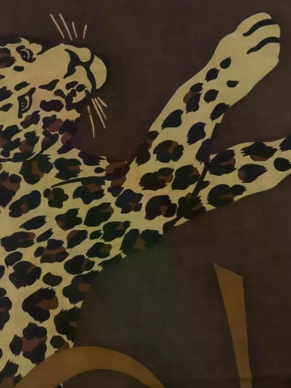 Saint Laurent Cassandre Leopard-print Scarf