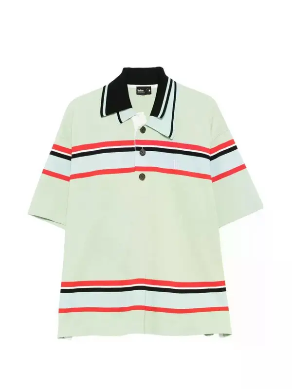 Kolor Striped Short-sleeve Polo Shirt