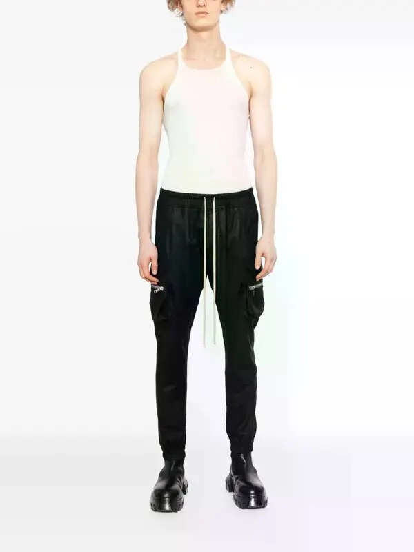 Rick Owens Mastodon Megacargo Leather Trousers - Black